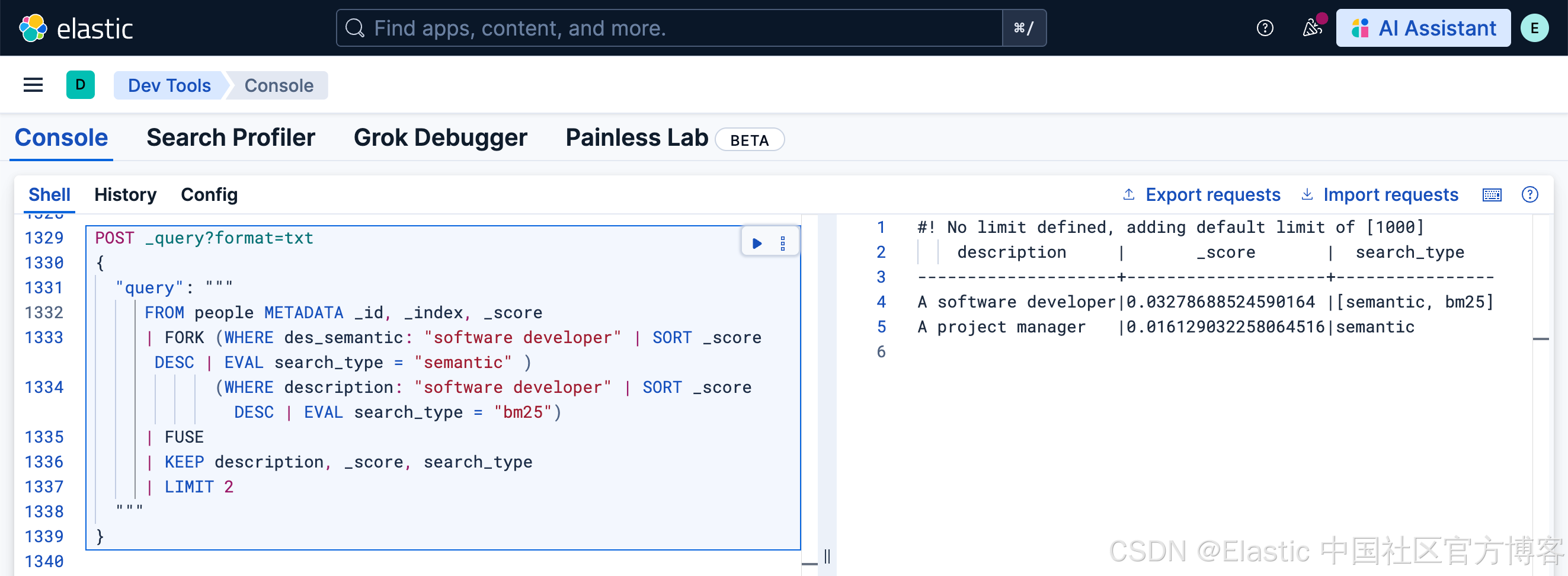 Elasticsearch：如何在 ES|QL 中使用 FORK 及 FUSE 命令来实现混合搜索 - 9.1+-CSDN博客