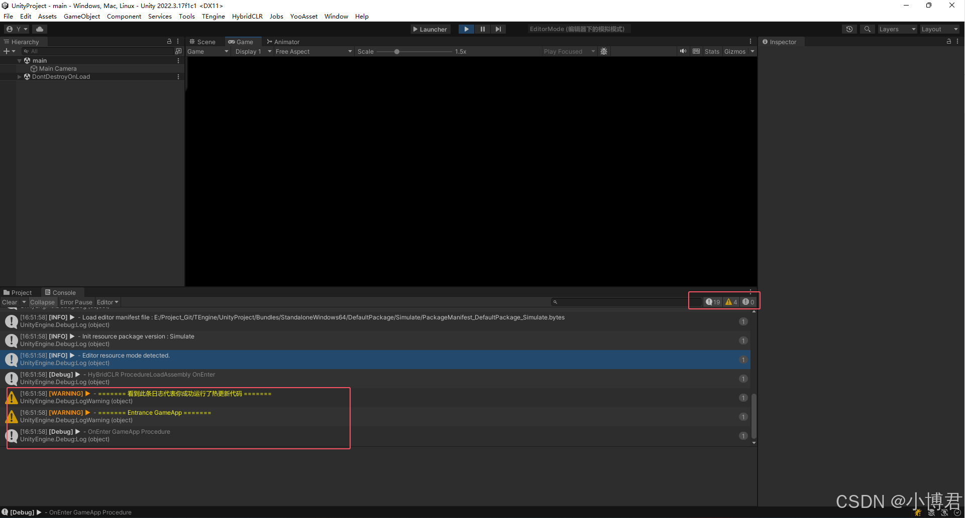 Unity TEngine5开源框架 学习记录 二、运行框架_unity tengine 教程-CSDN博客