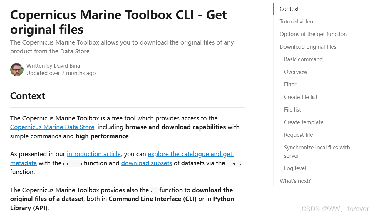 【海温数据集下载】Copernicus Marine Toolbox工具使用说明_海温数据下载-CSDN博客