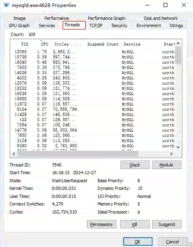 windows服务下，排查mysql占用cpu较高问题的排查记录_mysql cpu负载过高问题排查windows-CSDN博客