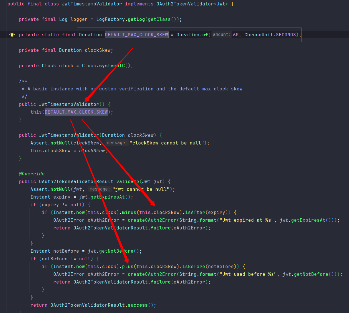 Spring Security OAuth2中Resource Server JwtDecoder时钟偏移量设置_springboot如何设置jwt偏差时间大于0-CSDN博客