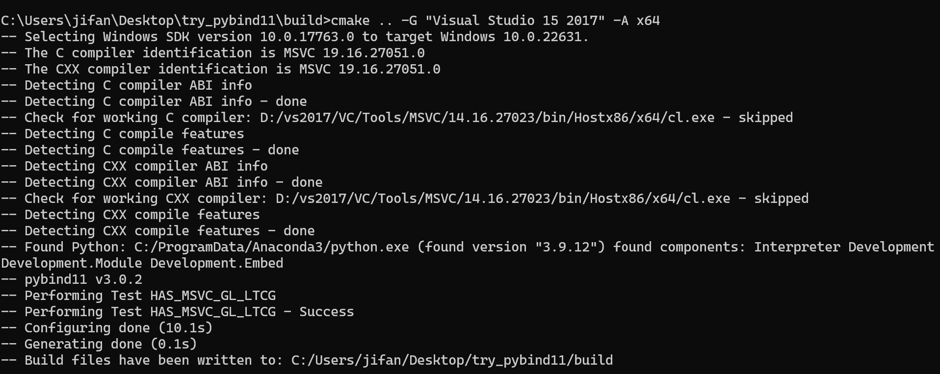 windows 中使用 pybind11_pybind11 windows-CSDN博客