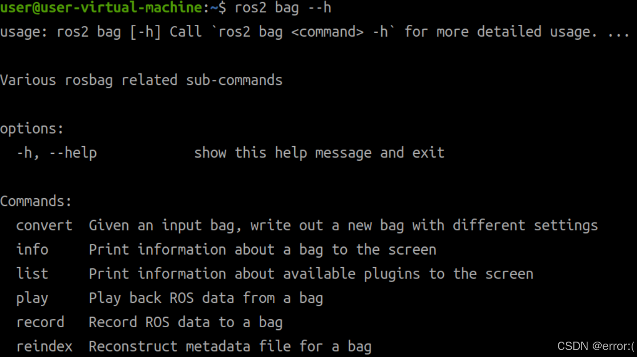 ROS 2 入门实战：使用 ros2 bag录制与回放话题数据-CSDN博客