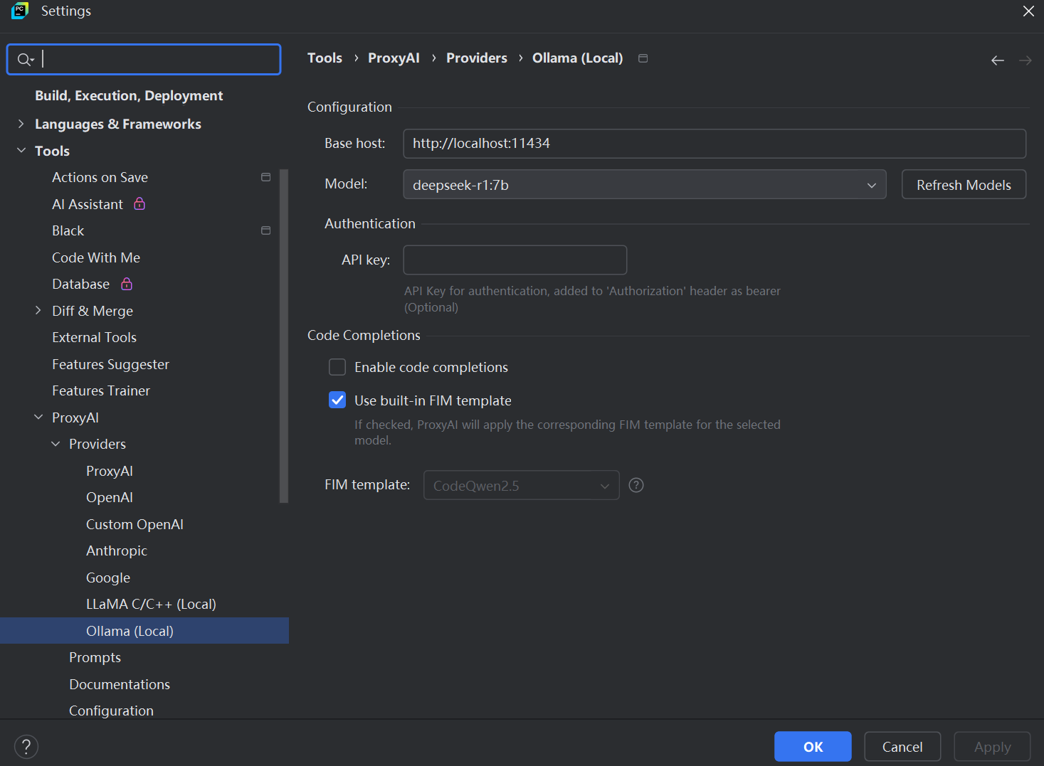 Pycharm接入deepseek大模型_pycharm 大模型插件-CSDN博客