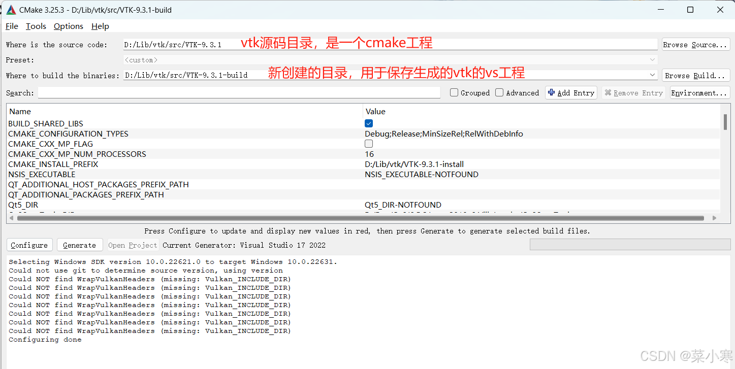 1. 编译VTK-9.3.1_vtk 9.3-CSDN博客