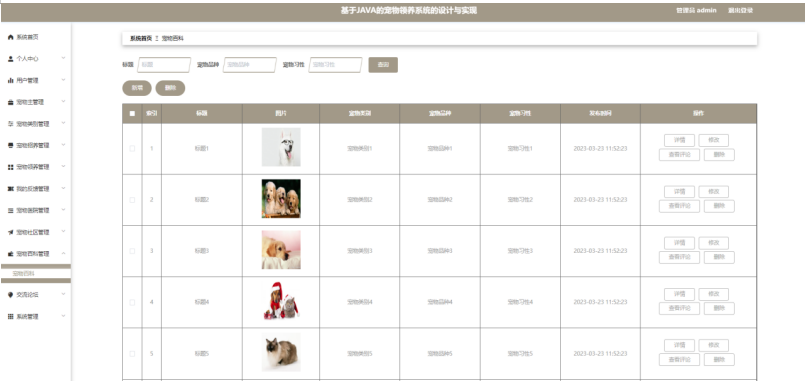 计算机毕业设计springboot宠物领养系统的设计与实现 基于spring Boot的宠物领养平台开发与实现 Spring Boot架构下的宠物领养管理系统设计与开发 Csdn博客