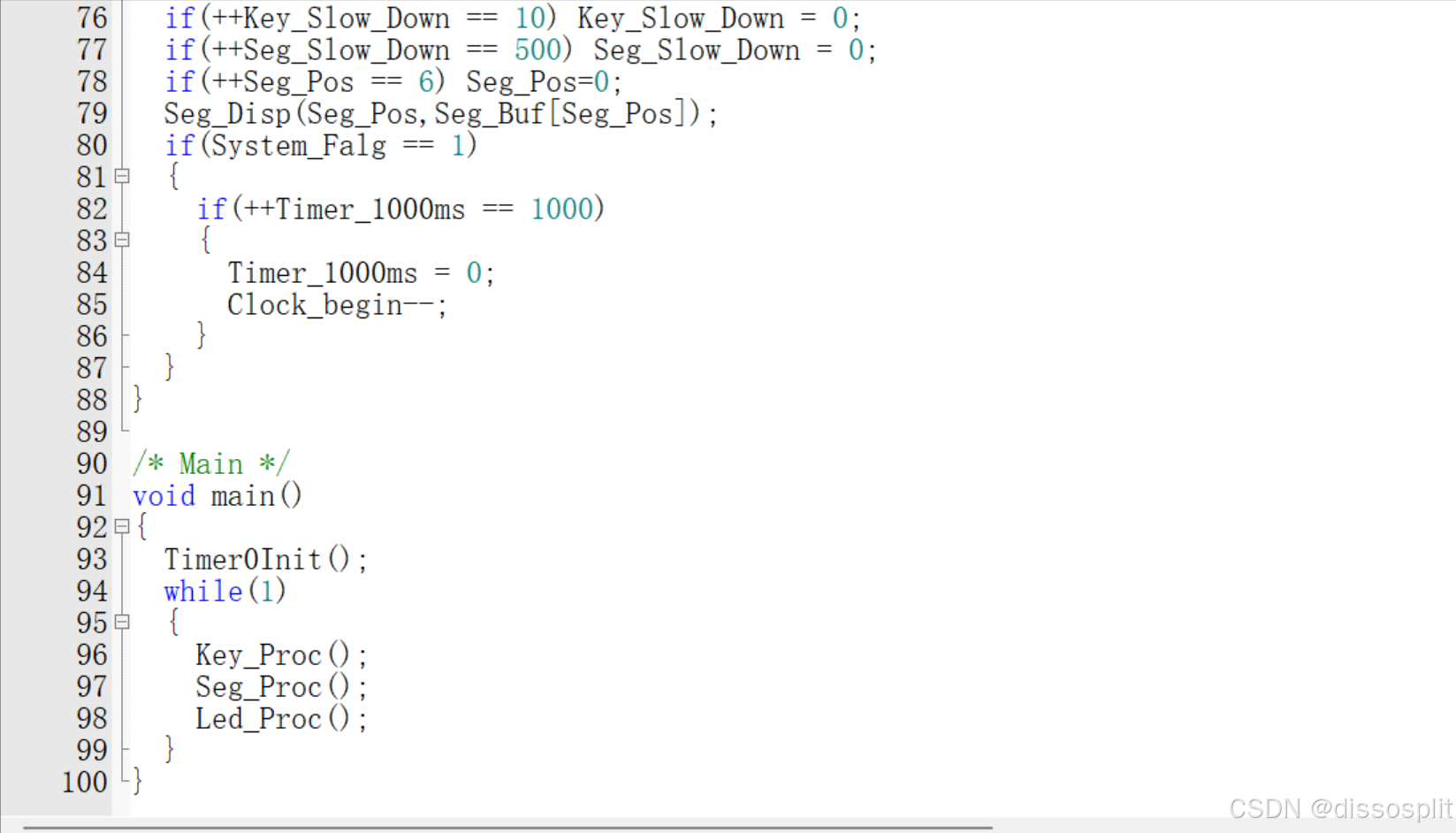Key_Down = Key_Val & (Key_Val ^ Key_Old)；//检测下降沿 此行代码在仿真单片机中按下独立按键无反应，为 ...