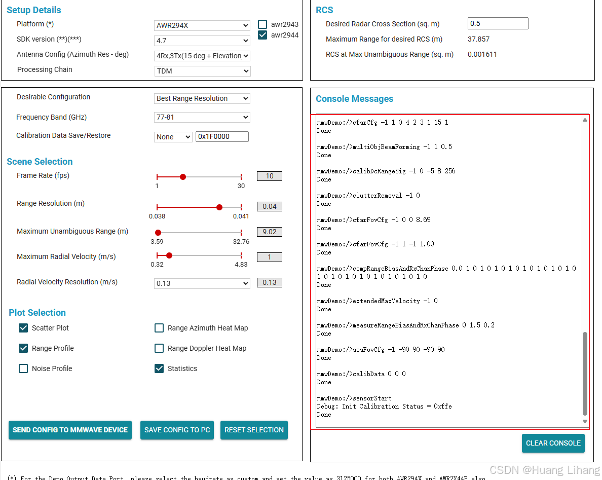 AWR2944EVM使用教程_mmwave demo visualizer-CSDN博客