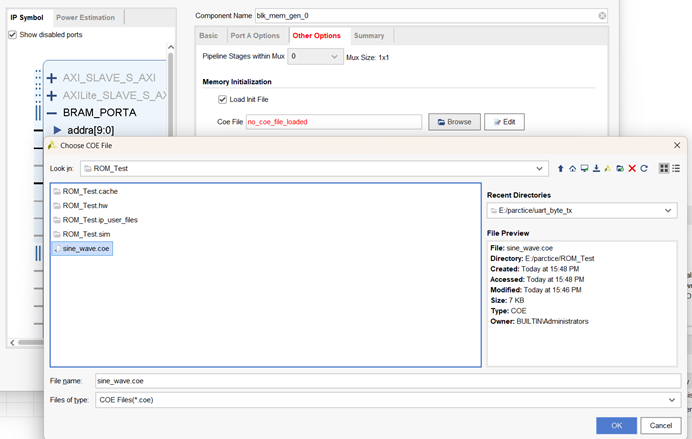 利用ip核生成ROM表_distributed memory generator-CSDN博客