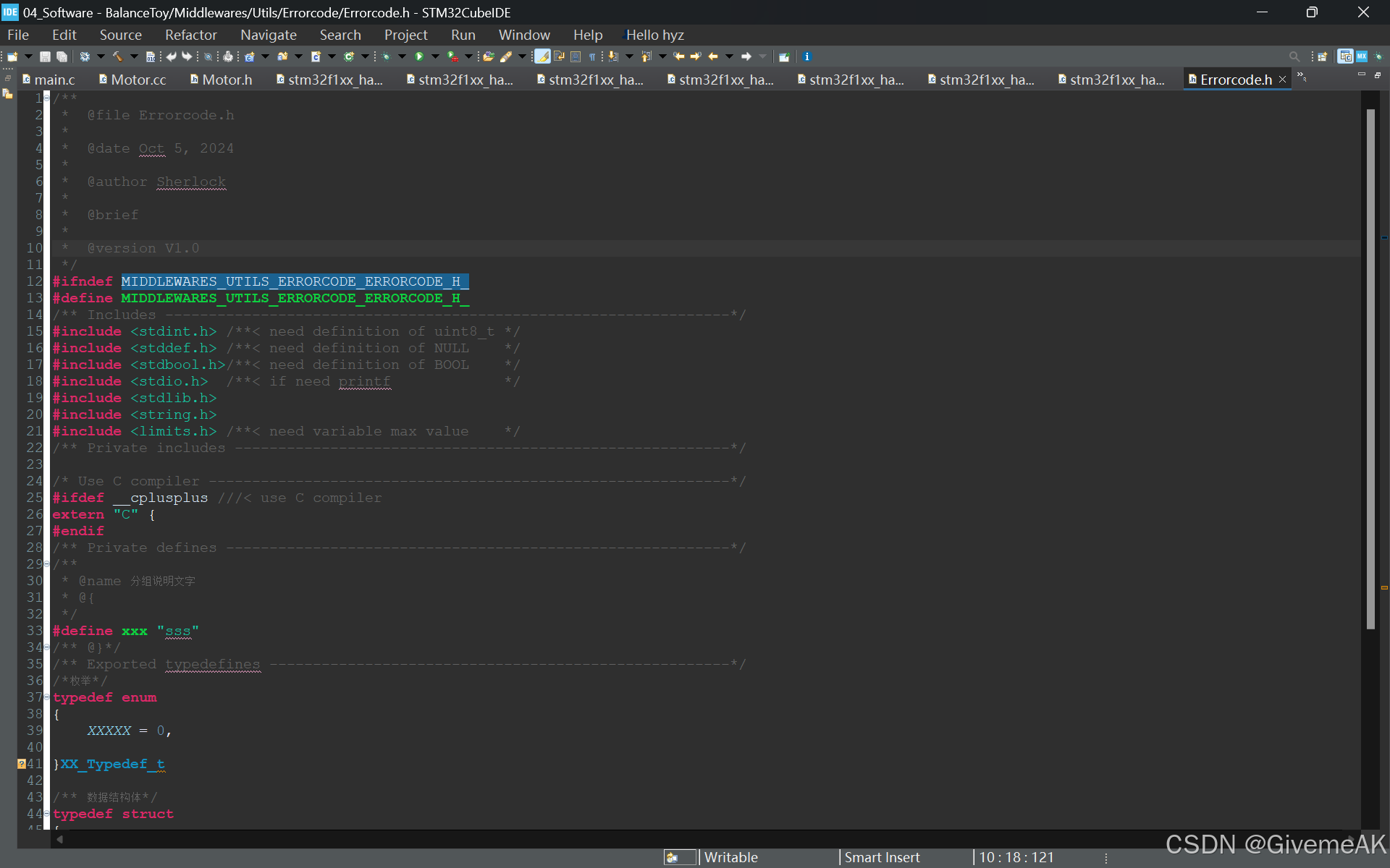 自用嵌入式代码注释模板。可用于cubeide 自动生成模板配置_stm32cubeide 自动添加注释模板-CSDN博客