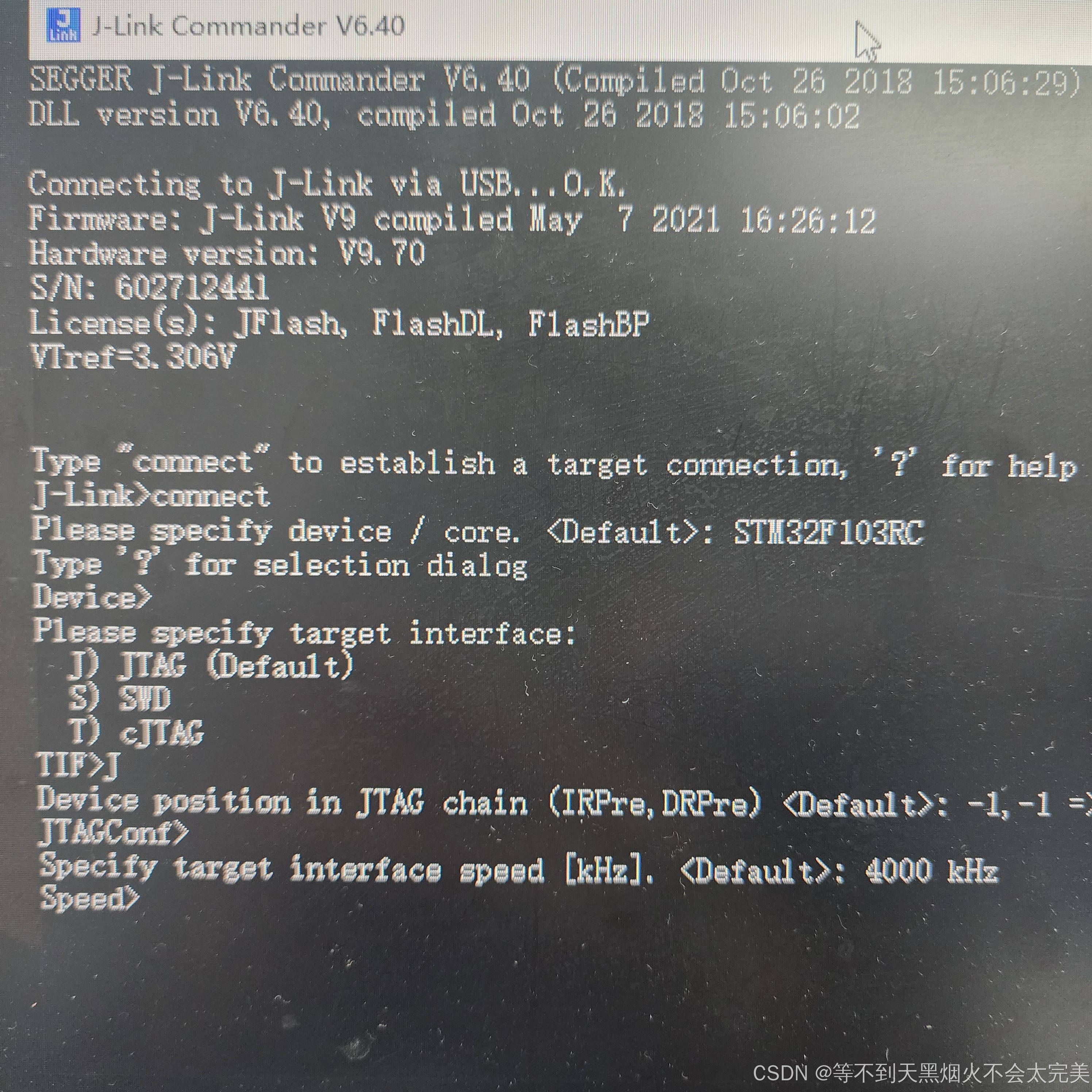 出现“cannot read J-Link version number”的解决方法_cannot read jlink version number-CSDN博客