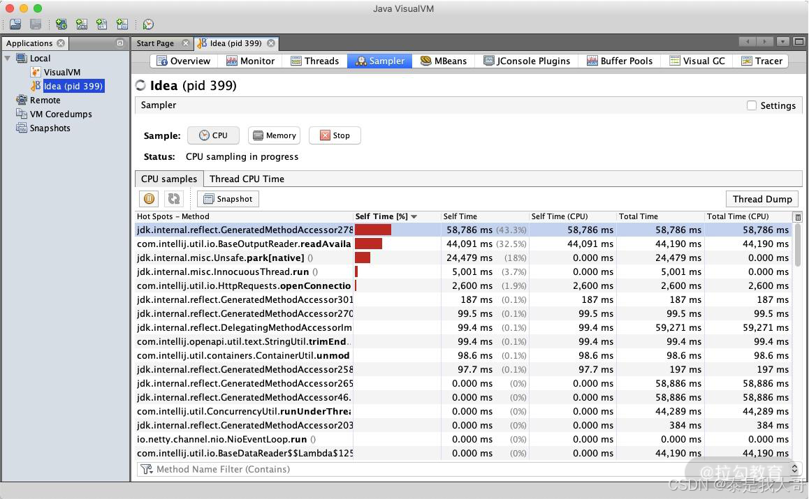 jvisualvm —— 获取 JVM 性能数据-CSDN博客