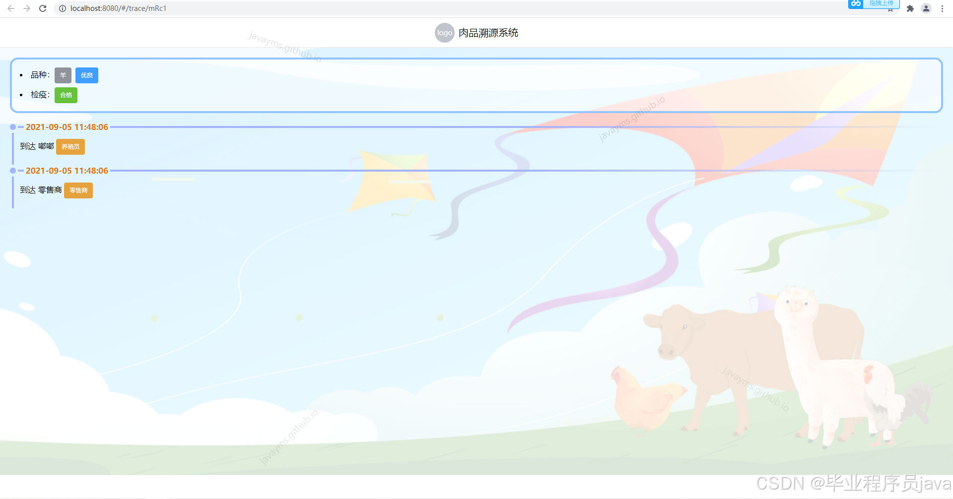 基于javaweb和mysql的springboot食品溯源系统(java+springboot+maven+mybatis+vue+mysql)-CSDN博客