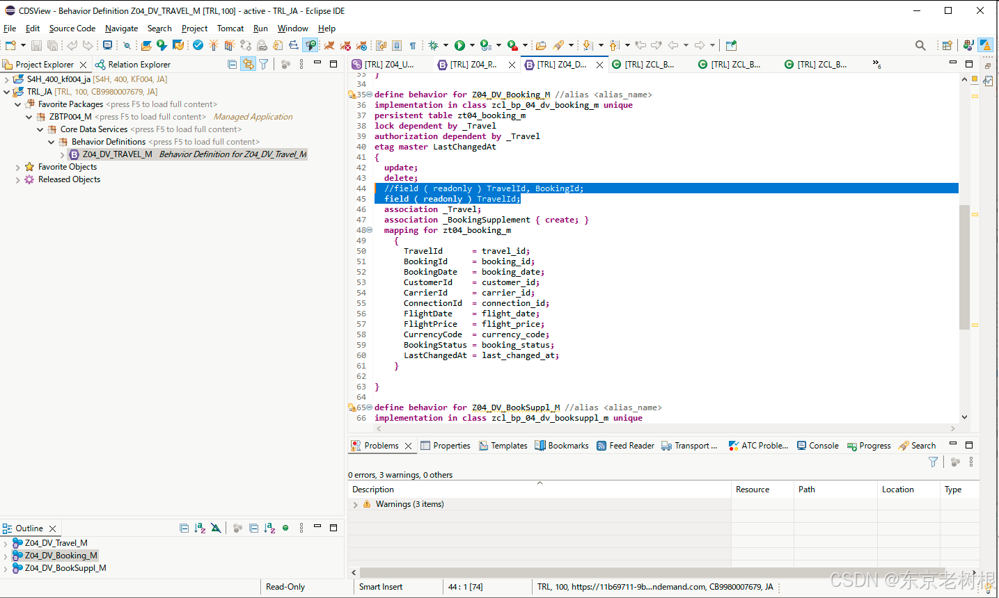 SAP学习笔记 - 开发49 - RAP开发 Managed App BDL(Behavior Definition Language) ，Mapping，Behavior Pool，ETag ...