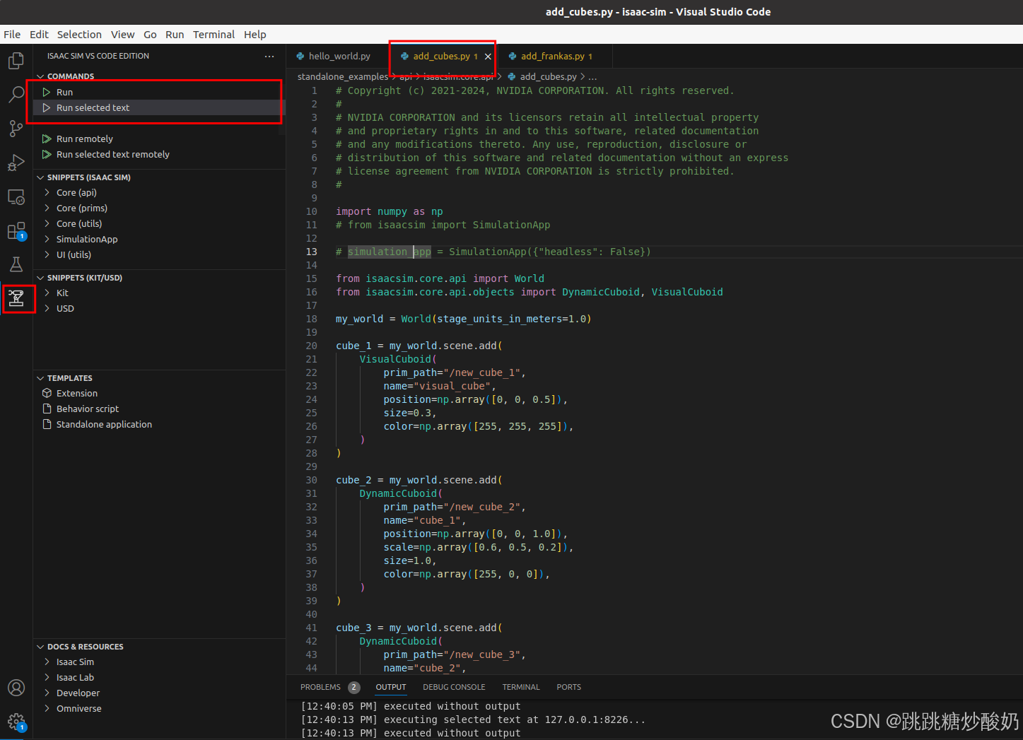 第三章、Isaac sim Python脚本（1）:配置vscode_isaac sim vs code edition-CSDN博客