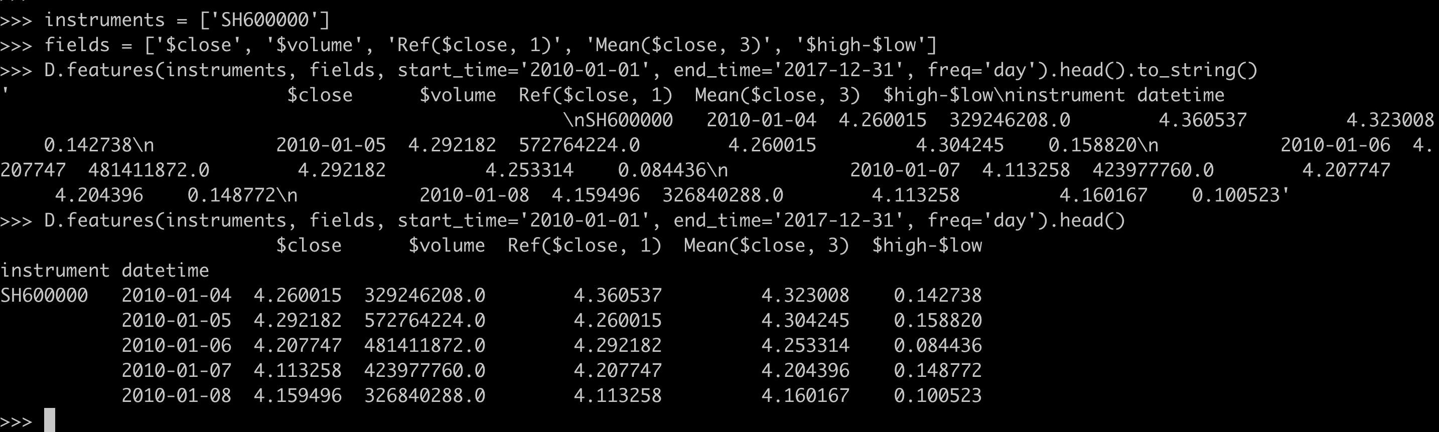 Qlib - 数据检索 中文文档&实操 Data Retrieval-CSDN博客