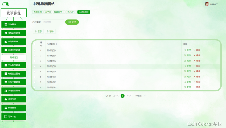 计算机毕设springboot中药材科普网站 基于springboot的中药材知识科普平台设计与实现 Springboot框架下中药材科普系统的开发与应用中医药科普系统设计和实现 Csdn博客