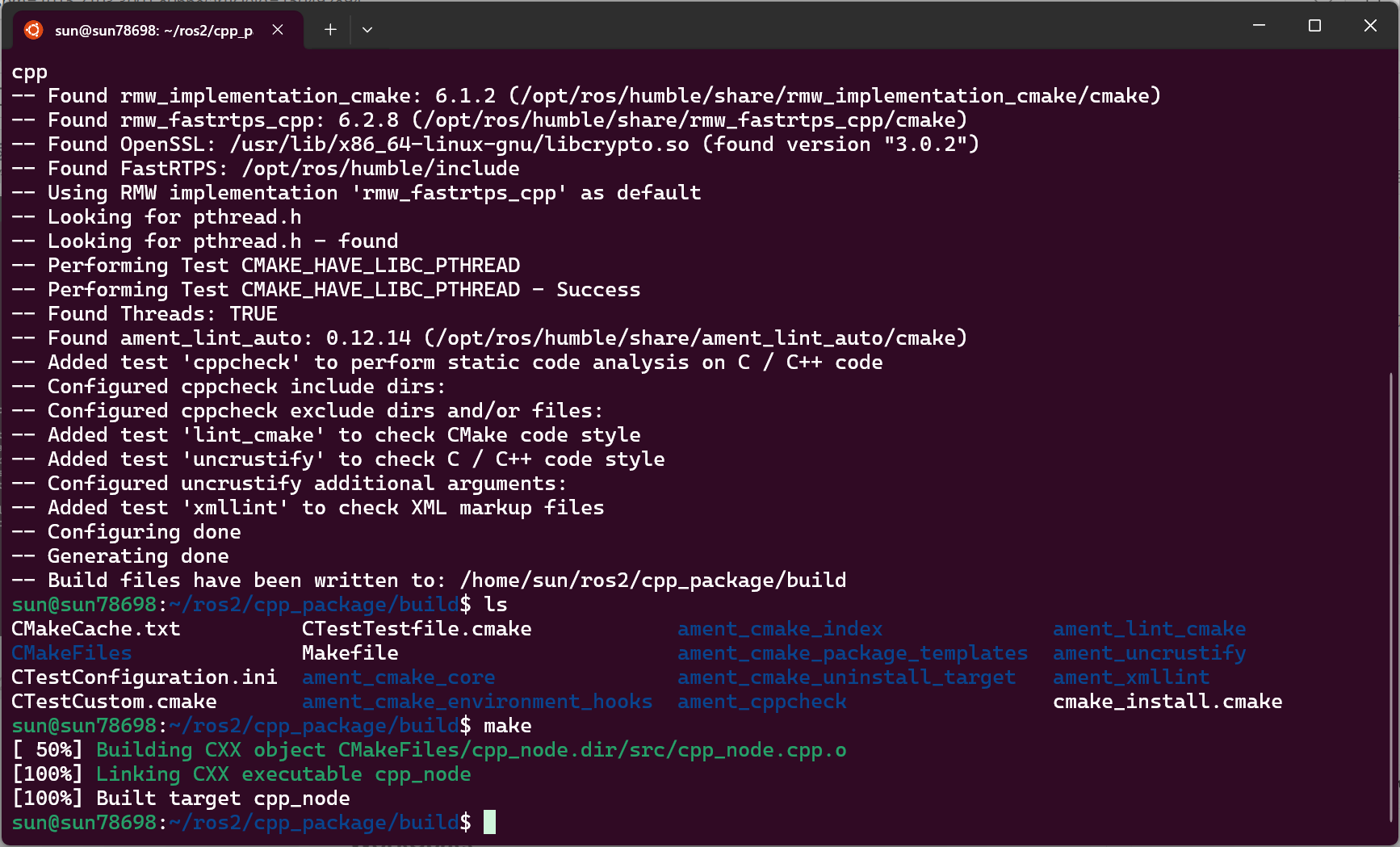 ROS2学习（四）C++及WorkSpace_ros2 cmake-CSDN博客