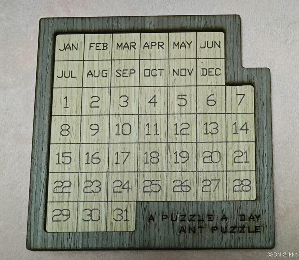 A Puzzle A Day ANT PUZZLE 日历拼图 Python解_calendar puzzle solver-CSDN博客