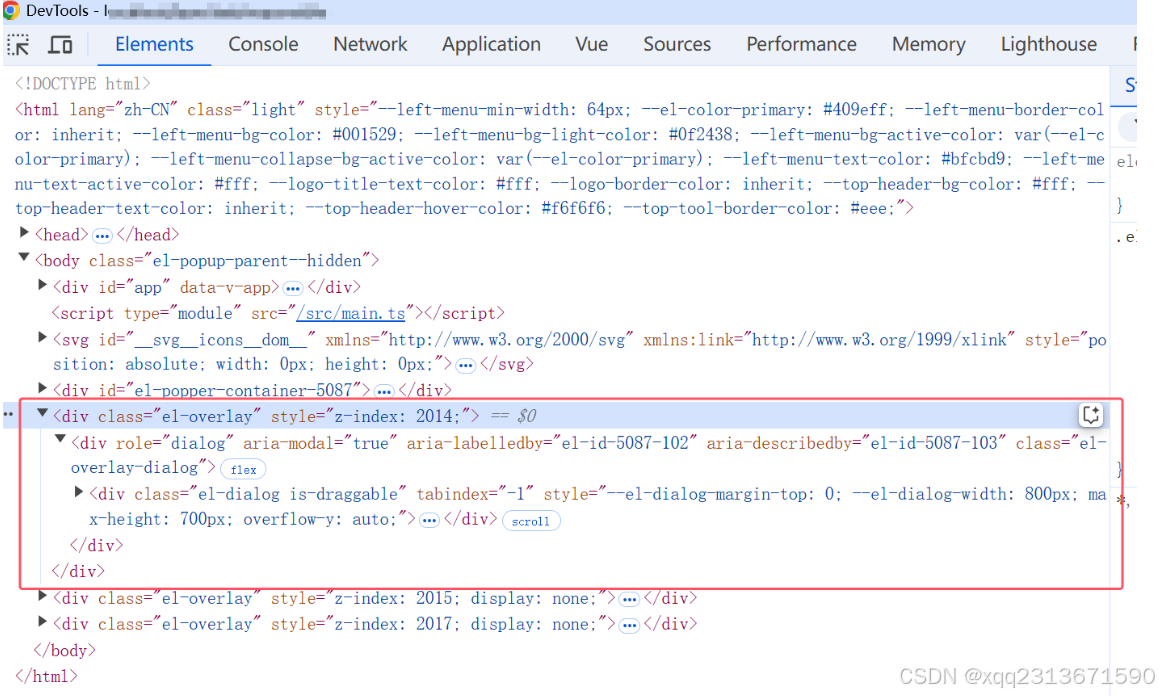 【element-plus笔记】 Dialog组件关闭后蒙遮层不消失_eldialog关闭后遮罩层还在-CSDN博客