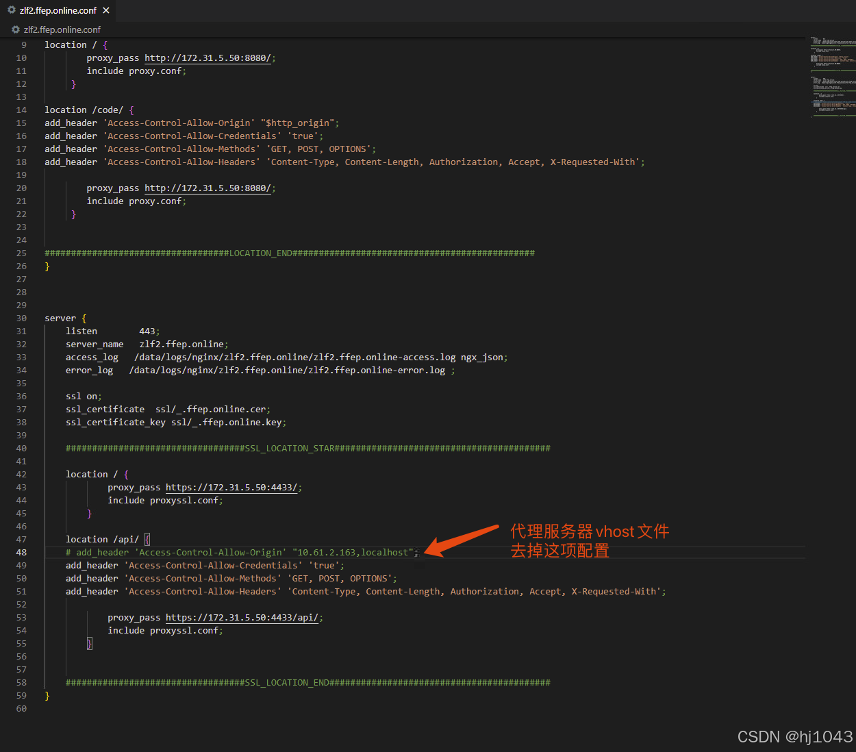 解决跨域问题（vue+nginx代理）_nginx the access-control-allow-origin header conta-CSDN博客