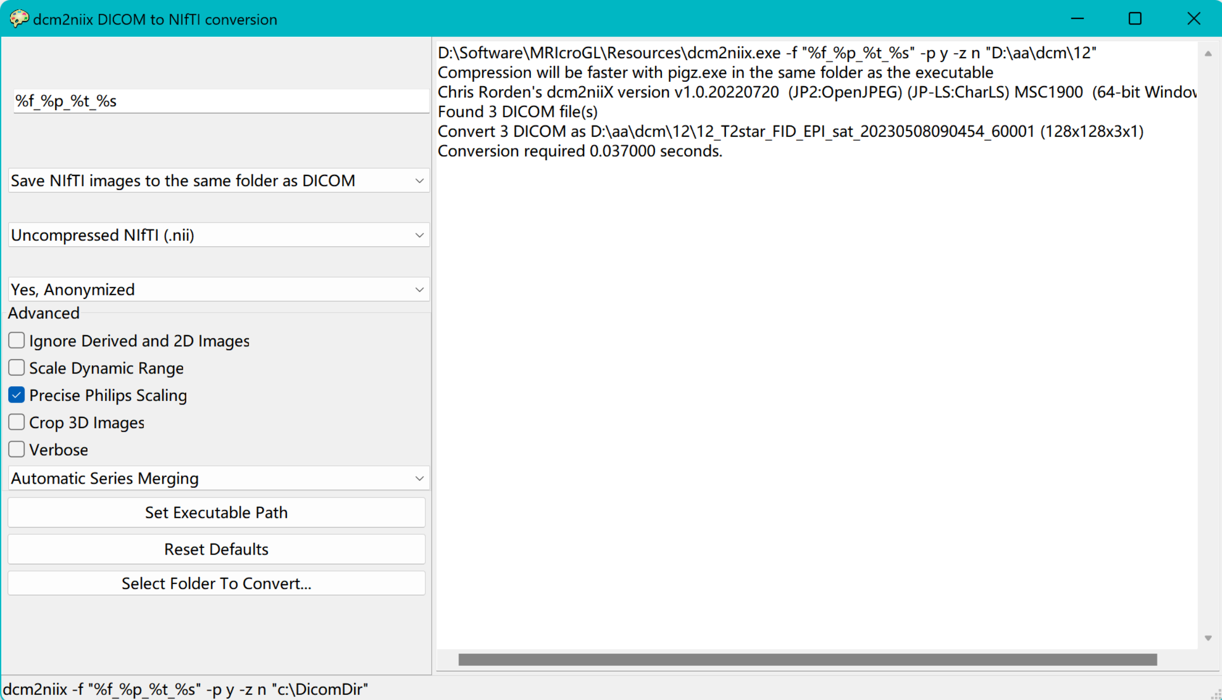 dcm转nii，Dicom转Nifti的几种方法-CSDN博客