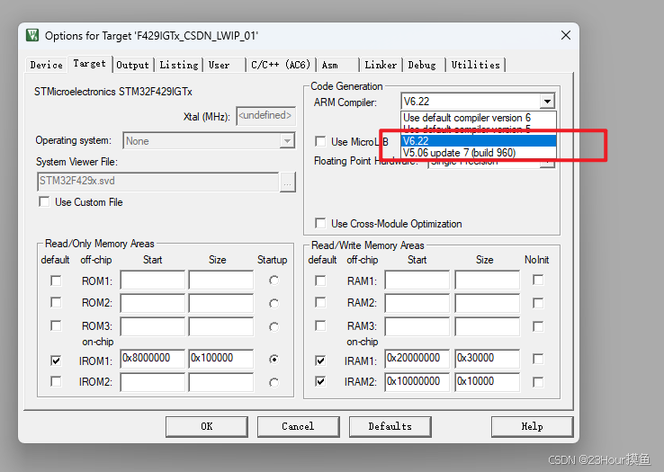 关于STM32F429+STM32CubeMx 6.12 + LWIP实现TCP/UDP通讯_stm32cubemx lwip-CSDN博客