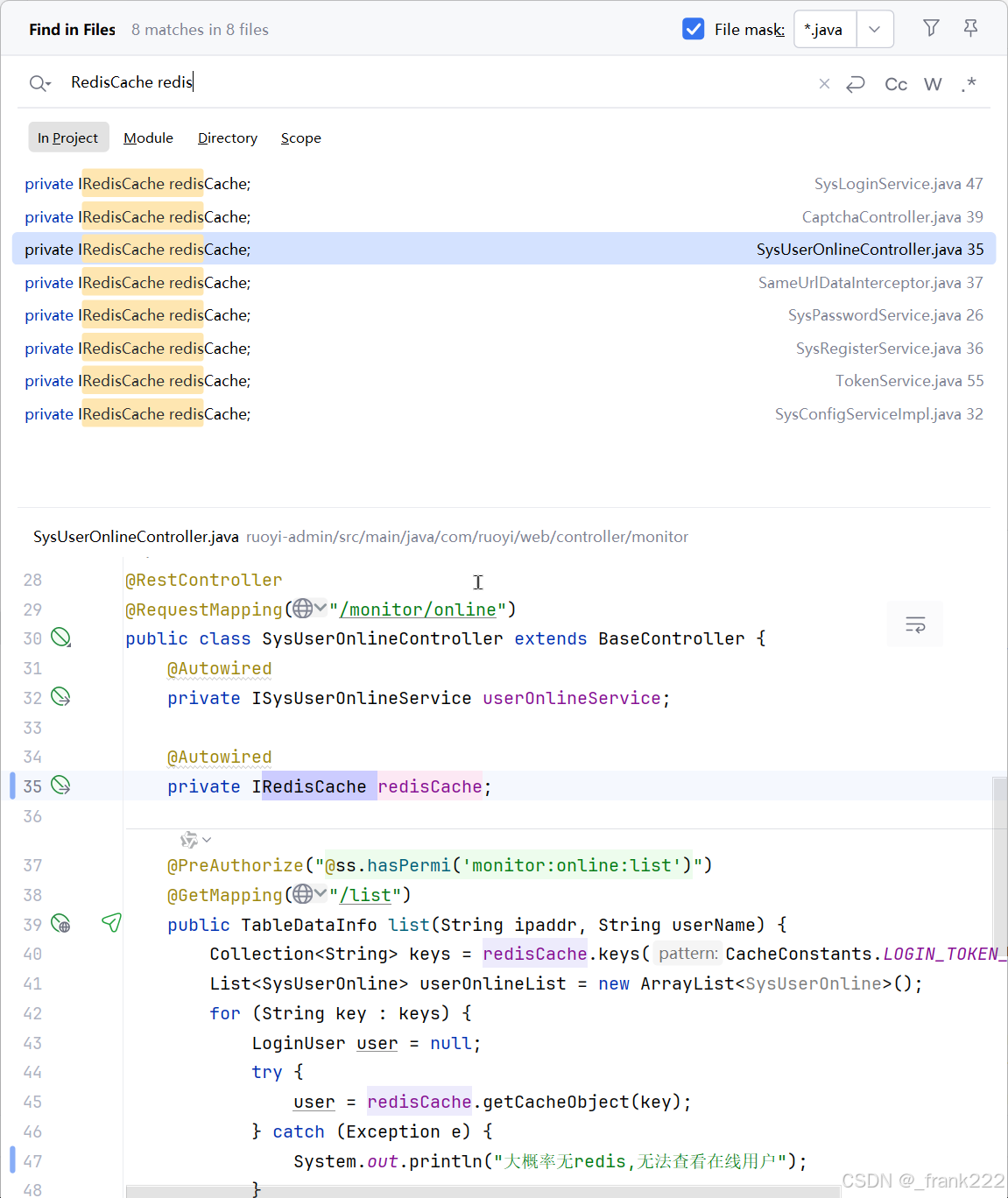 Ruoyi去除redis(且方便切换回来)_若依去掉redis-CSDN博客