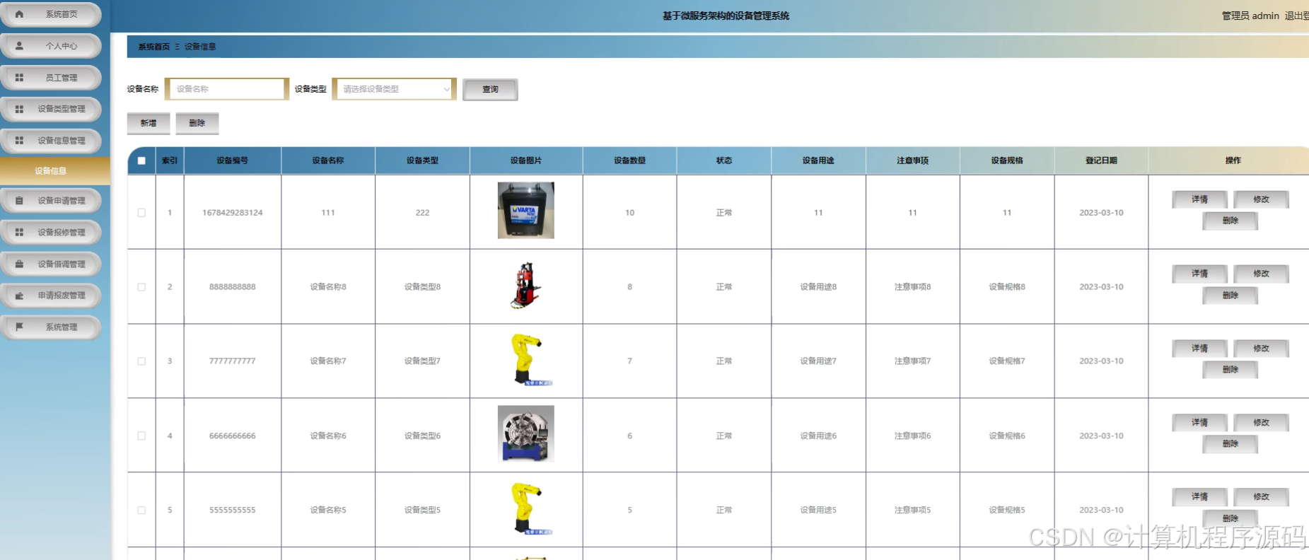 Springboot基于微服务架构的设备管理系统源码毕设论文springboot微服务源码 Csdn博客