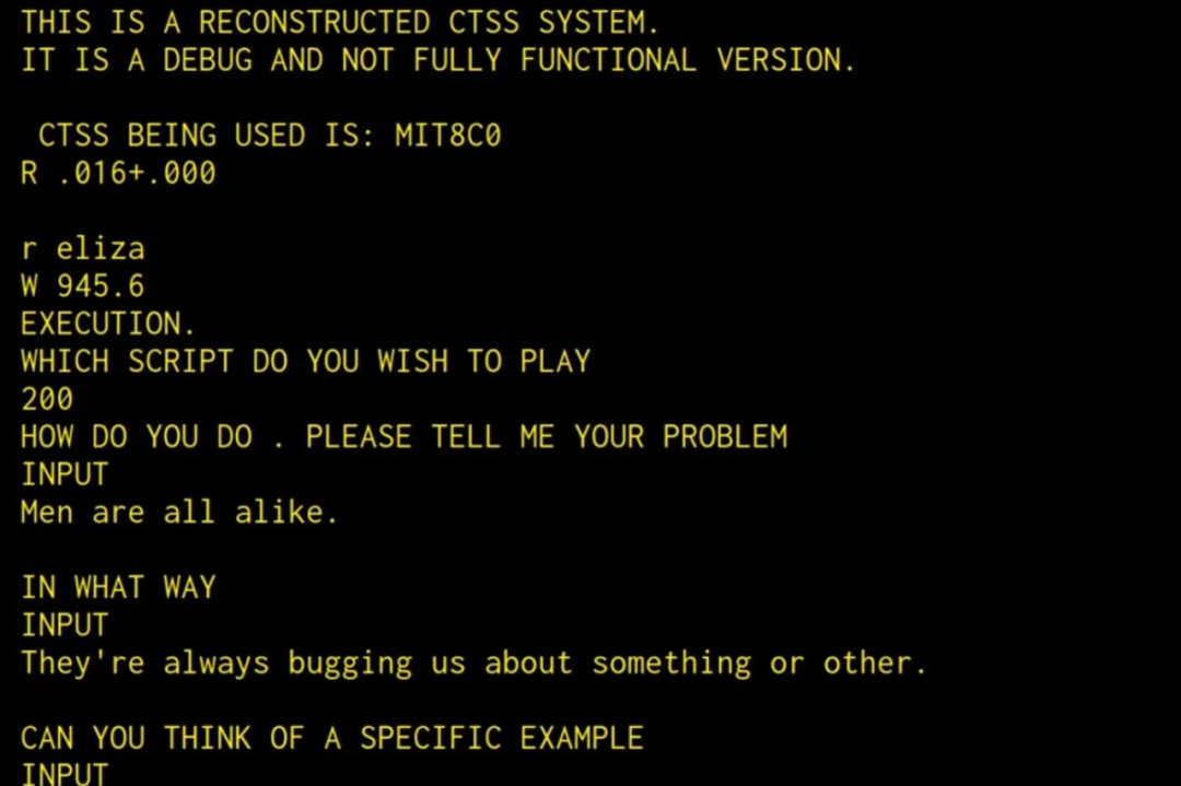 第一个AI对话机器人-Eliza_eliza聊天机器人-CSDN博客