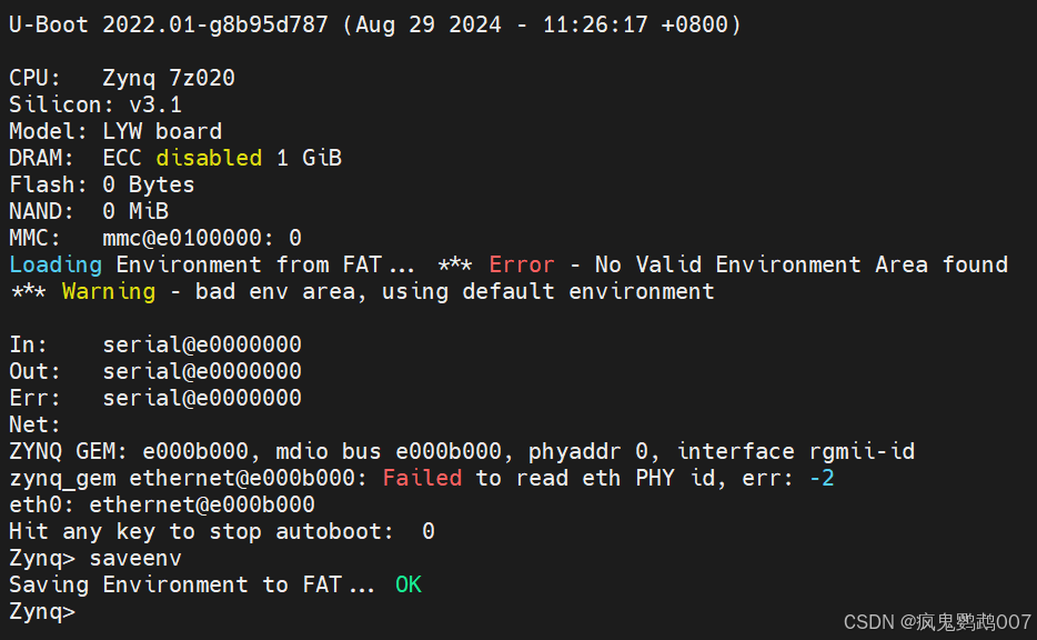 ZYNQ嵌入式Linux——main 01 手把手移植系统，从裸板到Linux命令行_zynq linux-CSDN博客