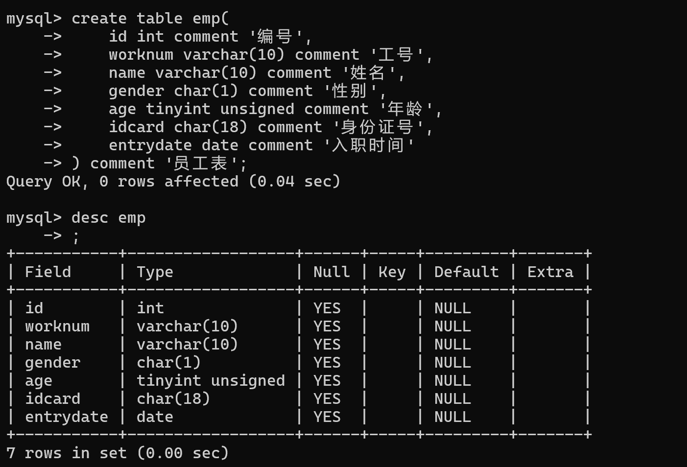 MySQL数据库 - SQL之DDL-CSDN博客