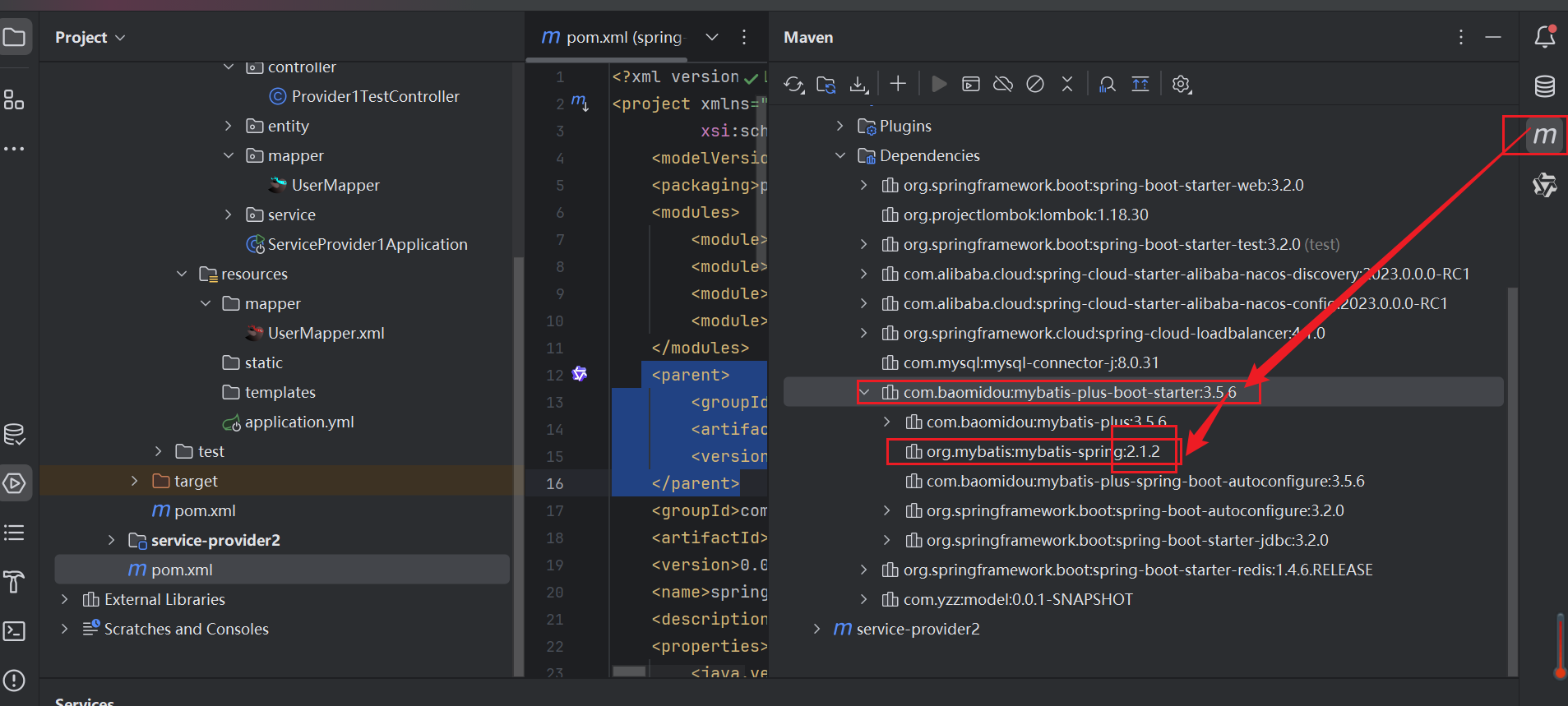使用mybatis-plus报：Invalid value type for attribute ‘factoryBeanObjectType‘: java.lang.String ...