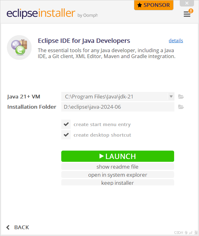 Eclipse IDE for Java Developers - 2024-06-CSDN博客