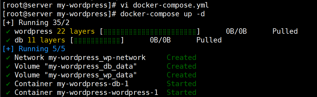 用docker Compose一键部署wordpress Mysql Docker Compose部署wordpress Csdn博客