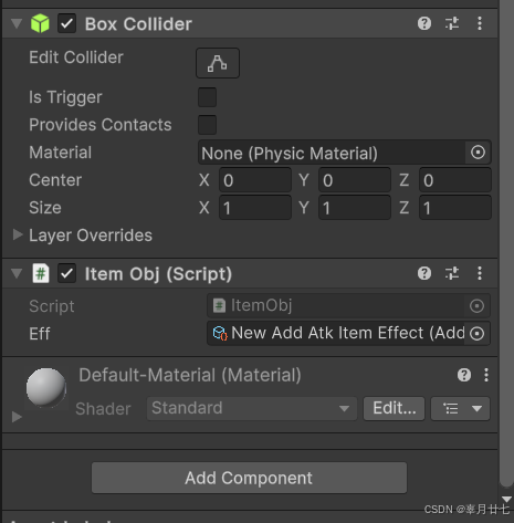 Unity中ScriptableObject的使用_unity scriptableobject-CSDN博客