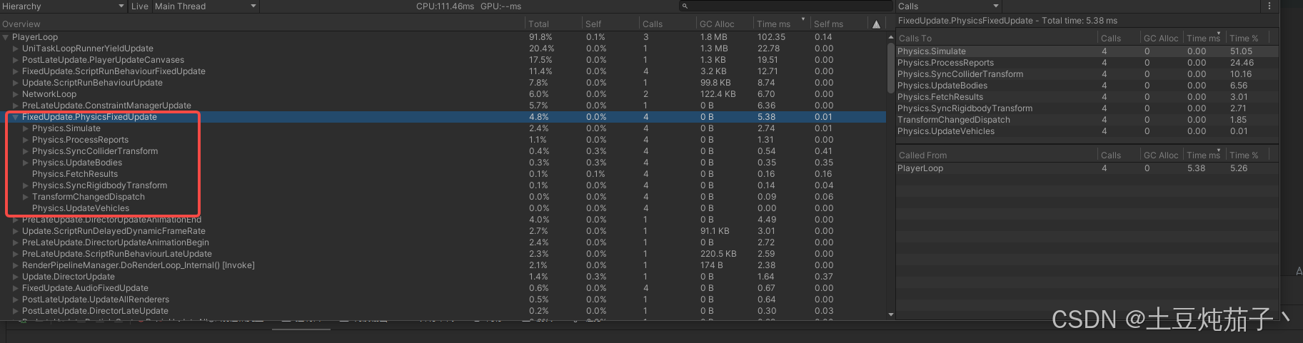 【Unity】Profiler CPU常见标记_scriptrunbehaviourlateupdate-CSDN博客
