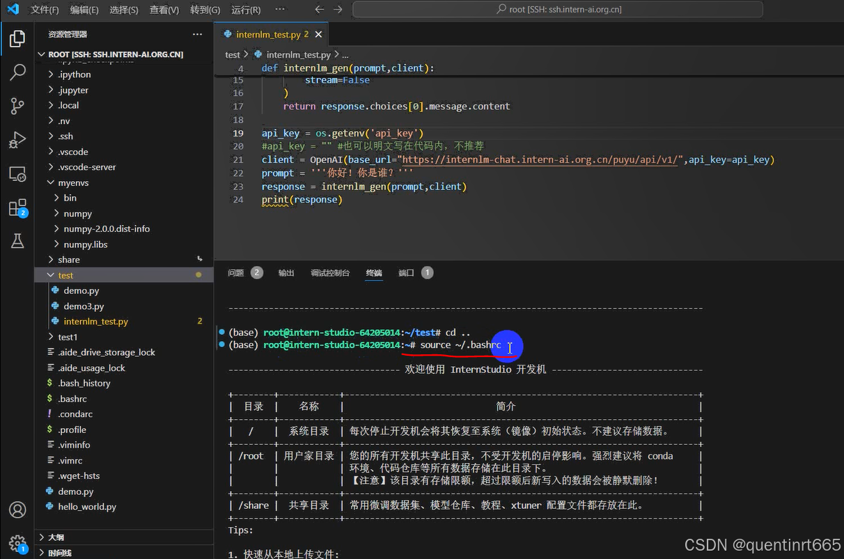 pip安装到指定目录& Vscode连接InternStudio debug笔记_vscode pip-CSDN博客