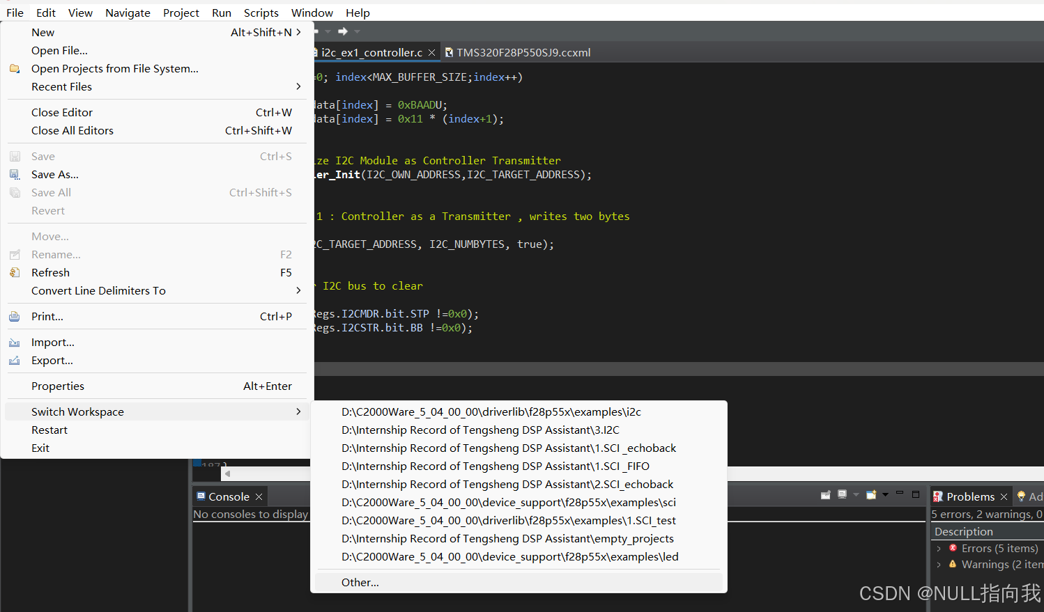 CCS 切换深色主题_移除workstation_报错Invalid_project_description_ccs invalid project description-CSDN博客