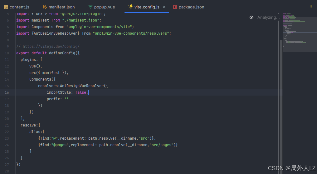 vue3+antd+sass+crxjs搭建项目编写chrome插件，支持热更新_chrome插件使用antdv组件-CSDN博客