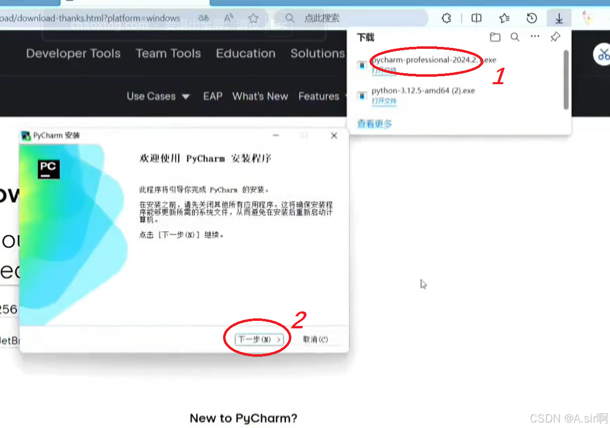 2024最新：Python与PyCharm下载教程（含汉化！！！）_pycharm中文插件下载-CSDN博客