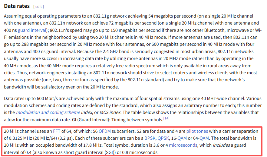 WiFi通信OFDM子载波参数查询_wifi子载波-CSDN博客