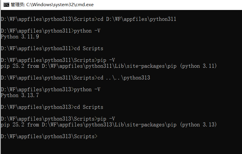 【python】Windows环境安装多个python版本（zip压缩包解压使用，非exe安装非anaconda）_windows安装python zip-CSDN博客