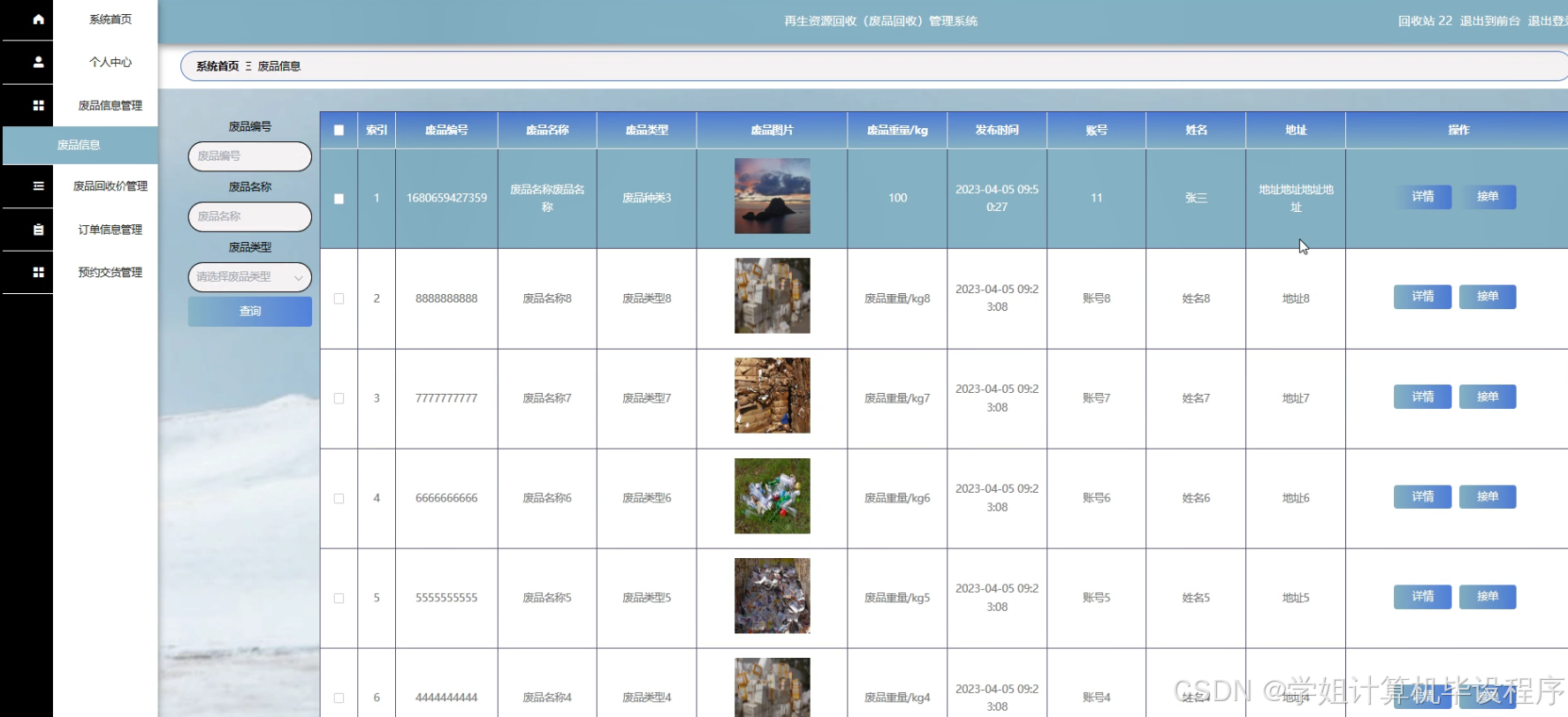 【开题报告】基于springbootvue再生资源回收（废品回收）管理系统（程序源码论文 计算机毕业设计基于spring Boot和vue的资源回收系统设计与实现论文的开题报告包括