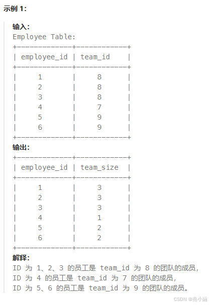 SQL——1303.求团队人数_赛码网 sql-CSDN博客