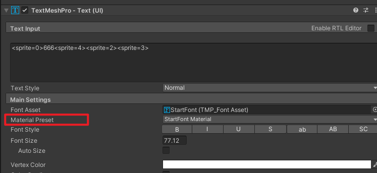 TextMeshPro 使用笔记_unity textmeshpro material preset-CSDN博客