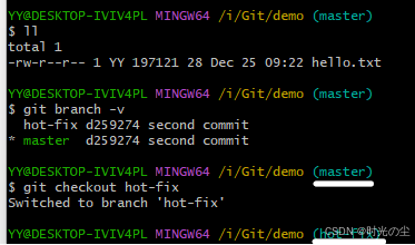 Git快速入门（五）·Git分支操作（查找git branch -v、创建git branch、切换git checkout、合并git merge），Git分支合并冲突的解决方法-CSDN博客