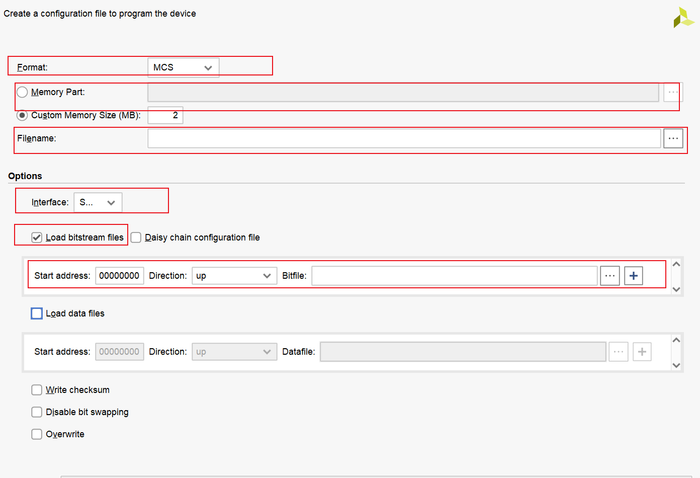 vivado烧录文件boot.bin或者boot.mcs生成(逻辑+microblaze)_vivado烧录mcs文件-CSDN博客