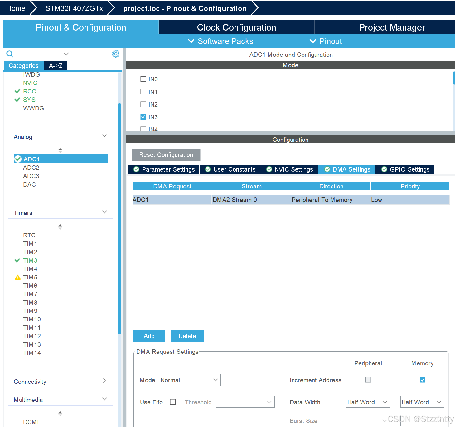 【STM32F407ZGTx】HAL库CubeMX_stm32f407 cubemx配置-CSDN博客